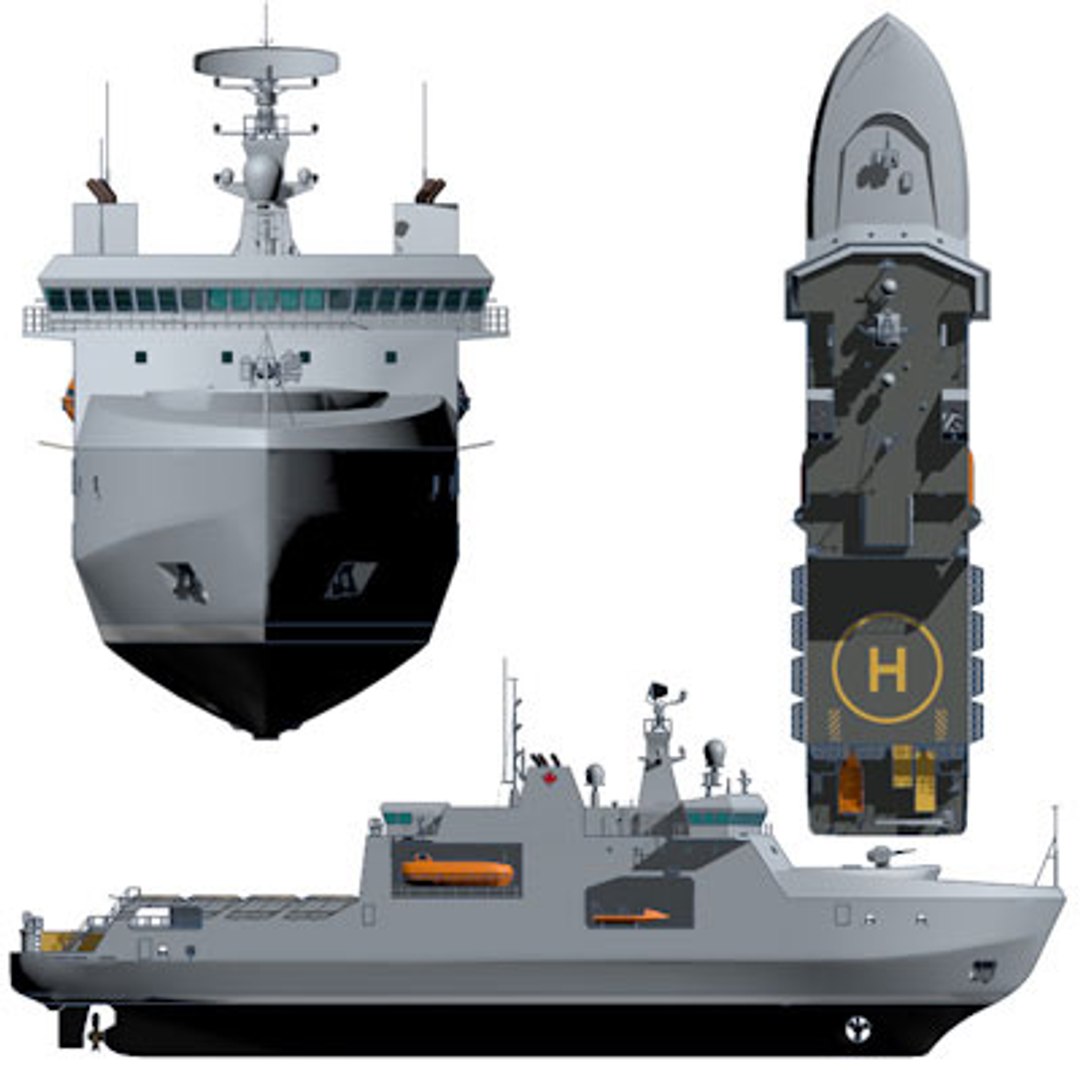 3d Model Arctic Patrol Ship