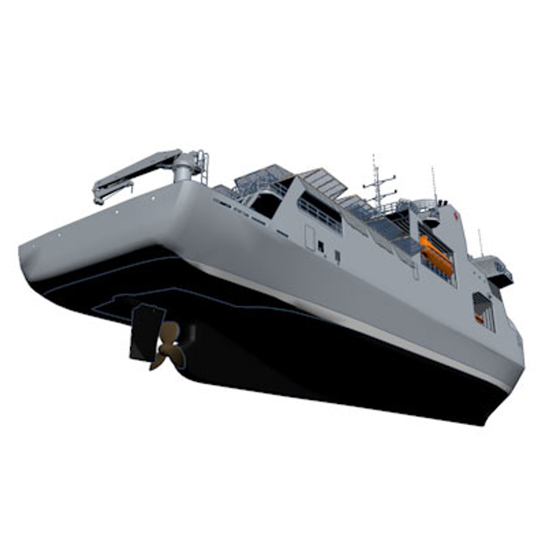 3d Model Arctic Patrol Ship