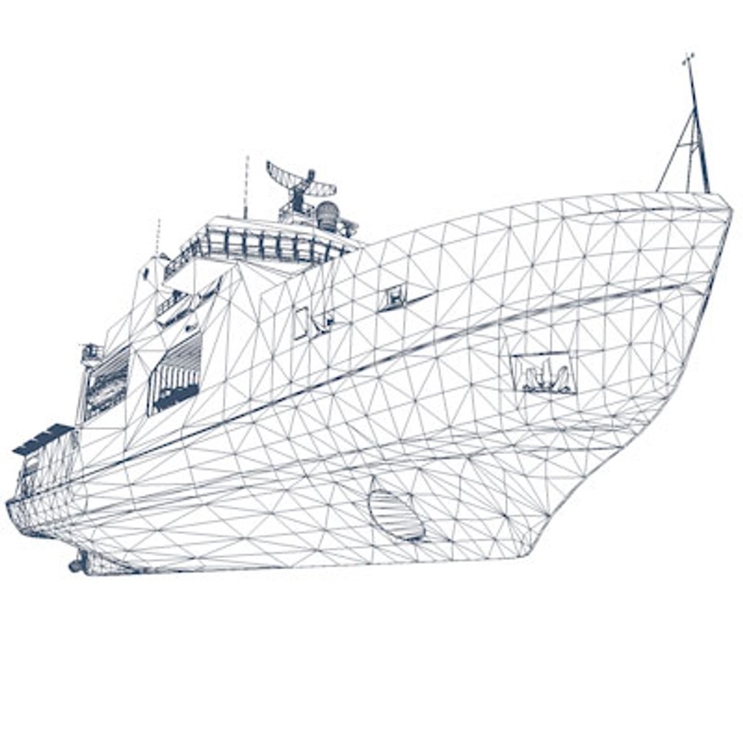 3d Model Arctic Patrol Ship