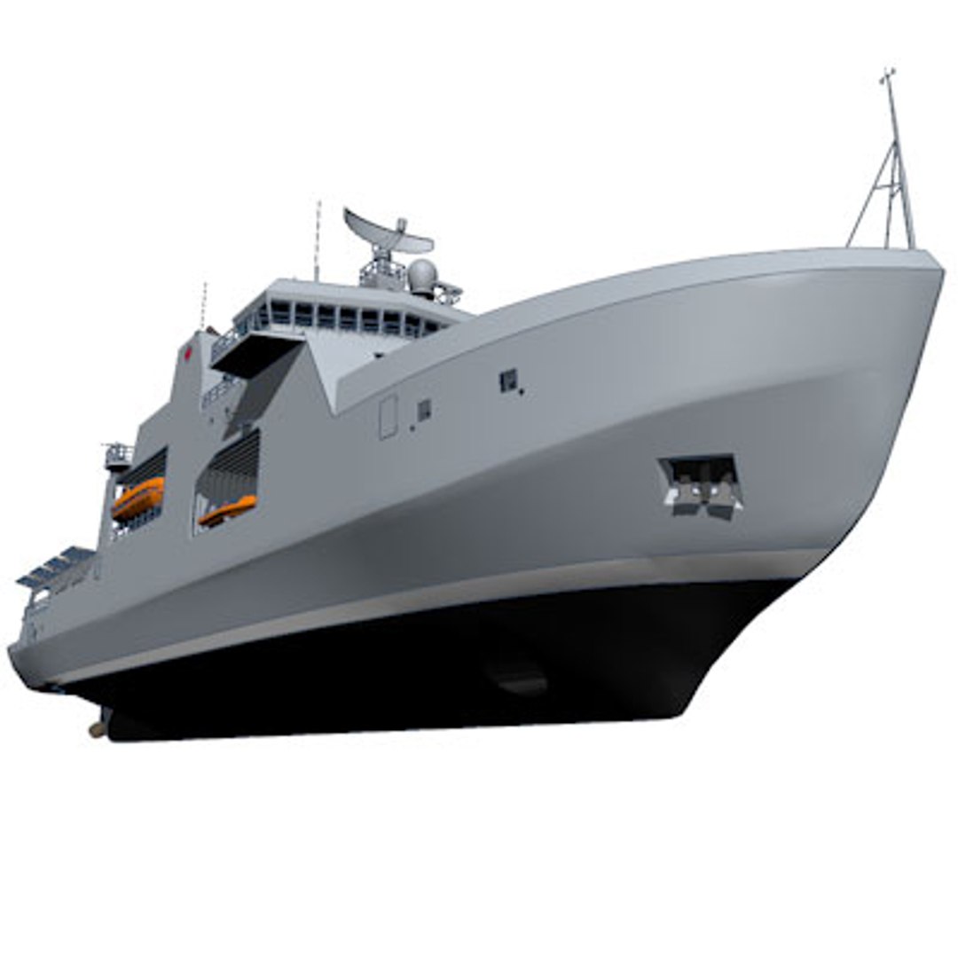 3d Model Arctic Patrol Ship