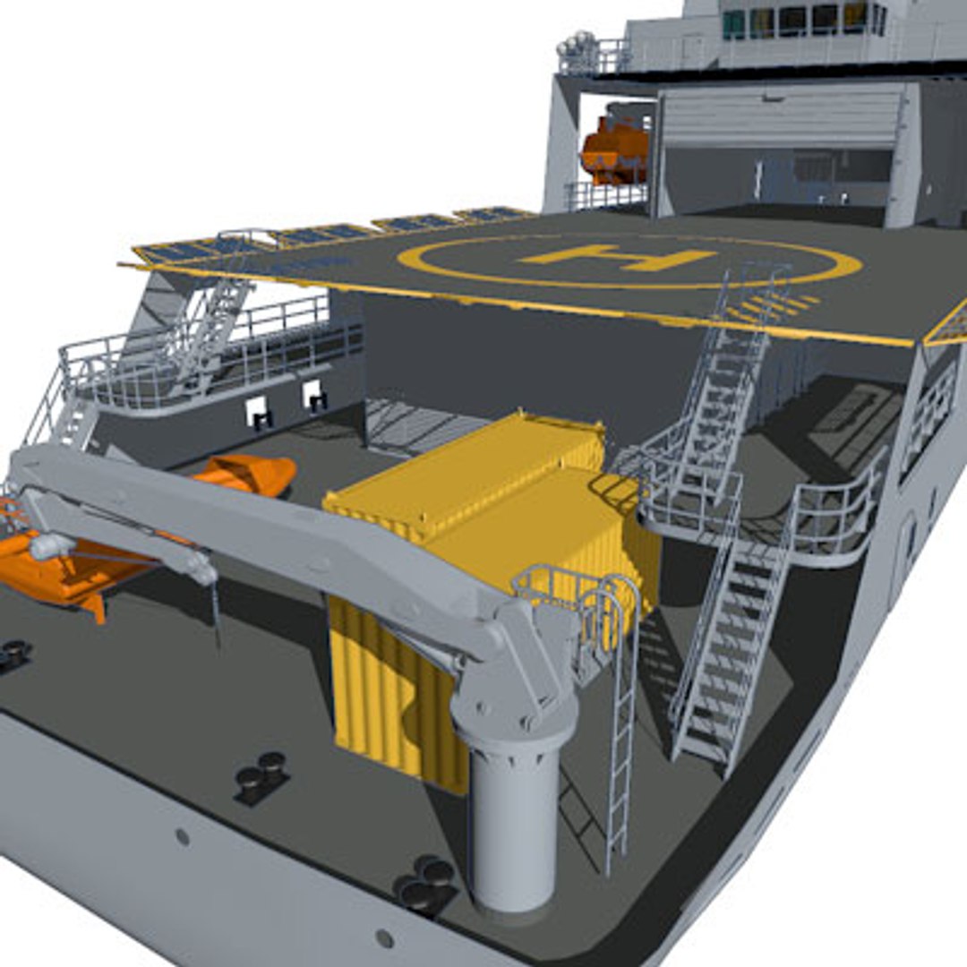 3d Model Arctic Patrol Ship