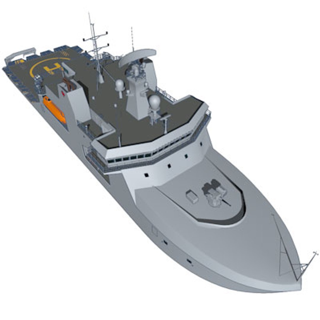 3d Model Arctic Patrol Ship