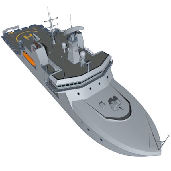 3d model arctic patrol ship