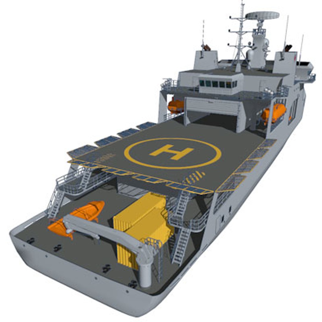 3d Model Arctic Patrol Ship