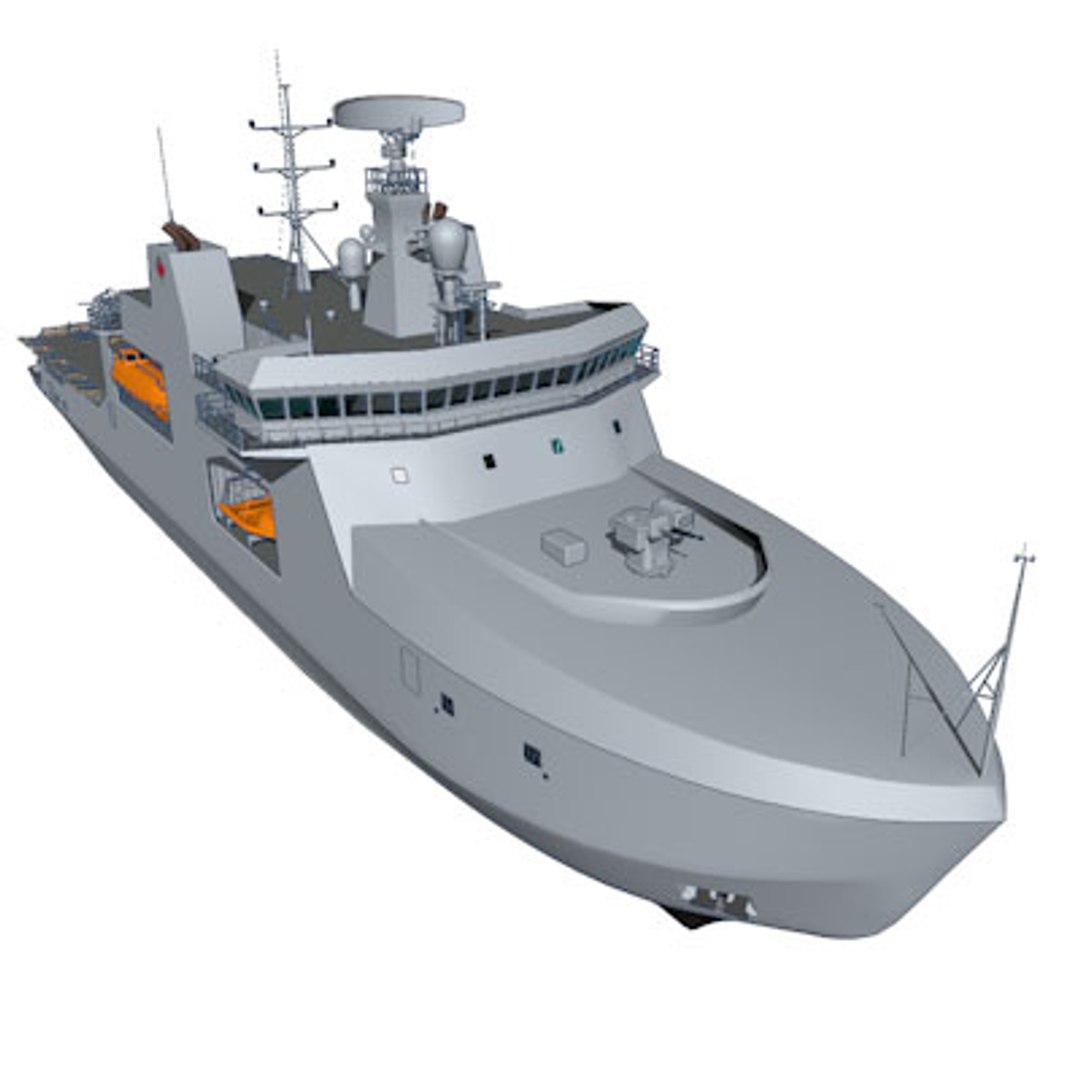 3d Model Arctic Patrol Ship
