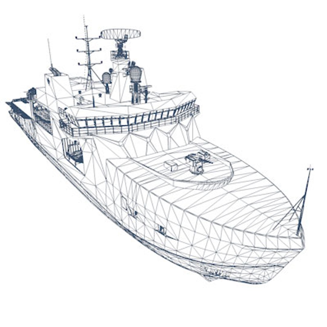 3d Model Arctic Patrol Ship