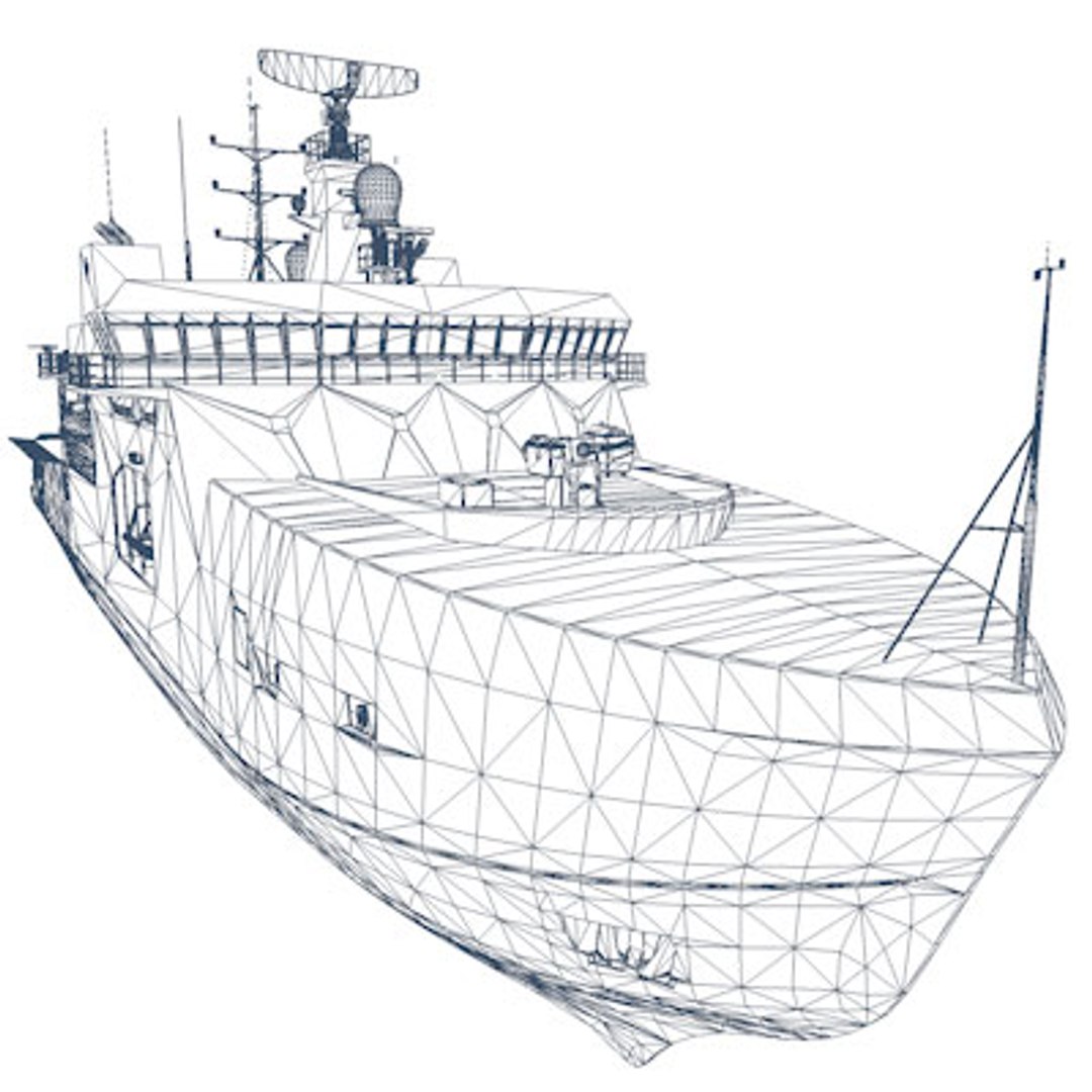 3d Model Arctic Patrol Ship
