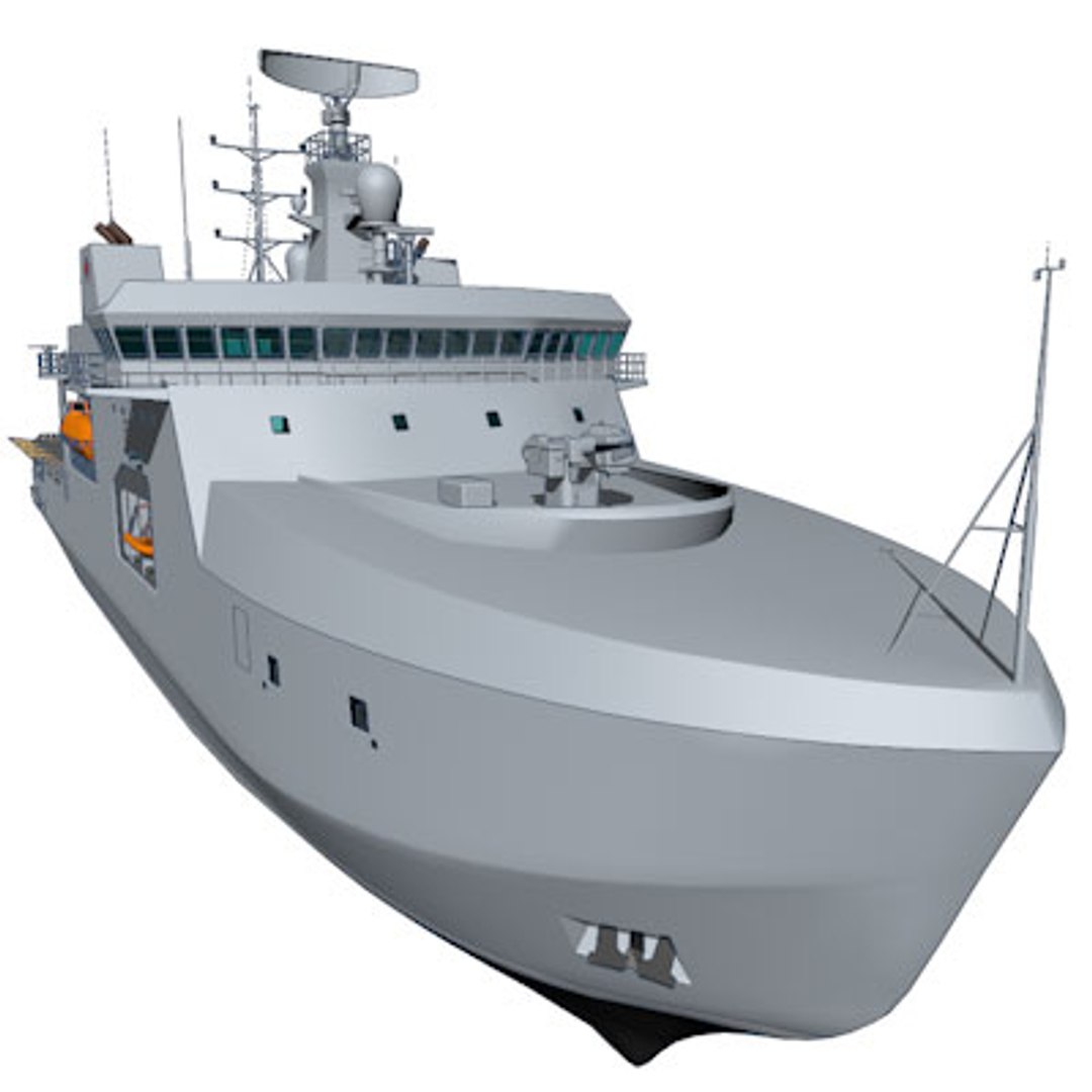 3d Model Arctic Patrol Ship
