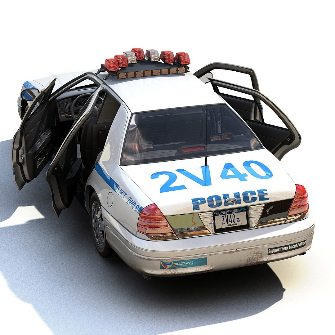 New York Police Interceptor 3d Model
