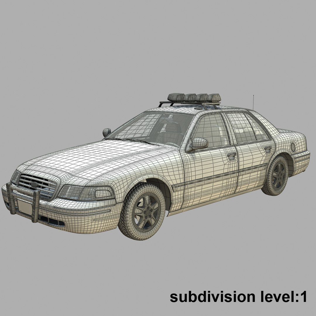 new york police interceptor 3d model