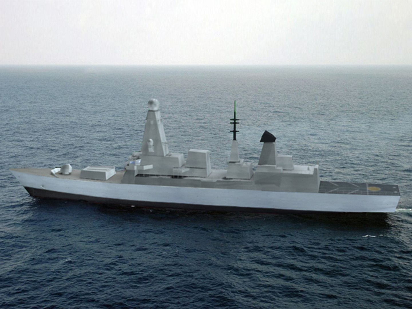 Type 45 Ship 3d Model