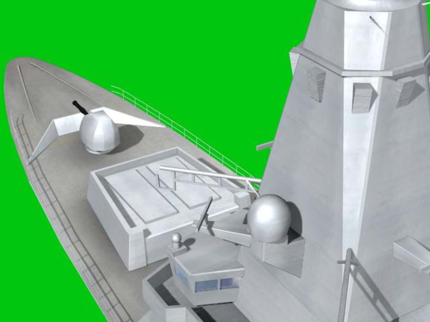 Type 45 Ship 3d Model