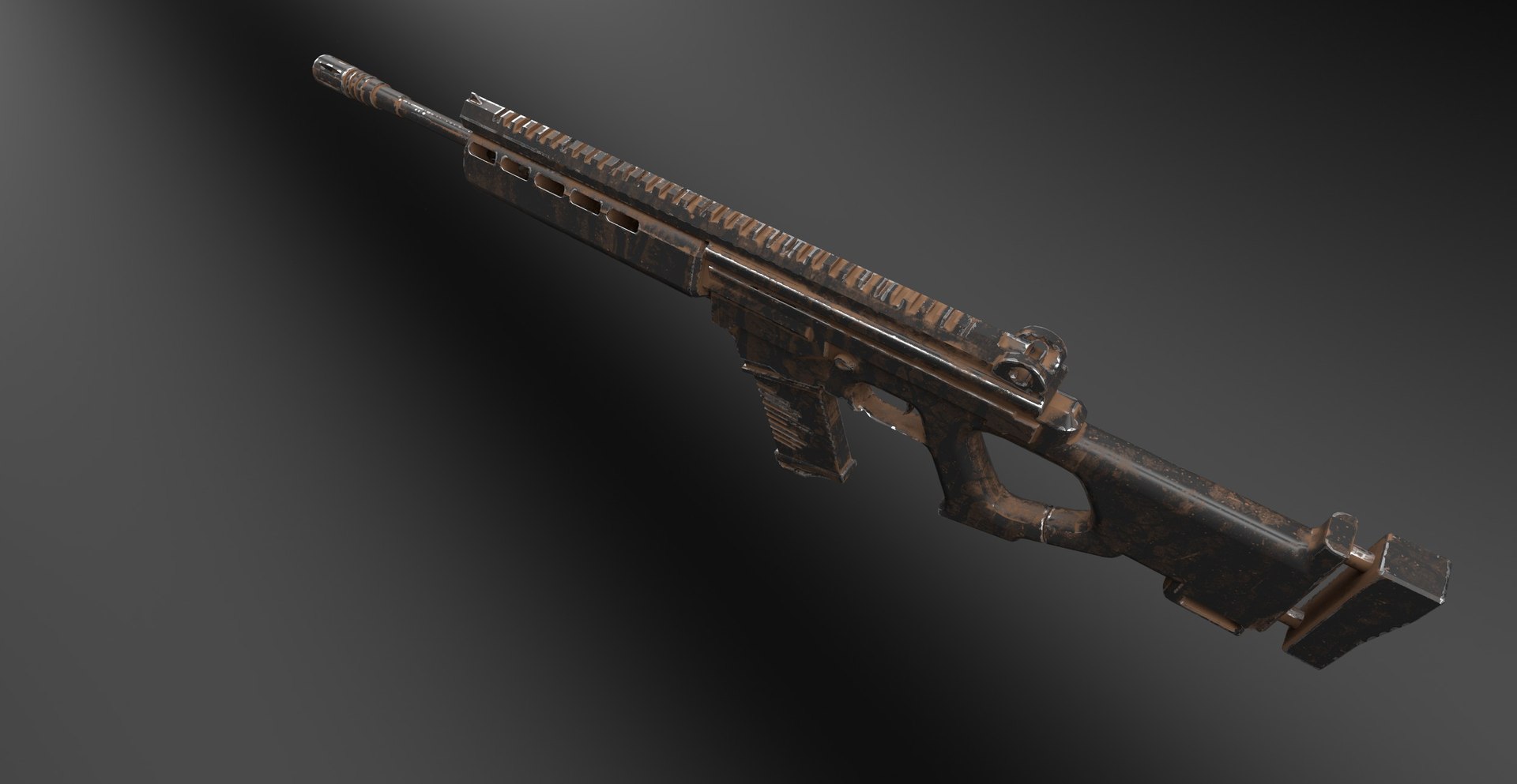 Sci-fi Assault Rifle M36 - 2 Textures 3D Model - TurboSquid 2201424