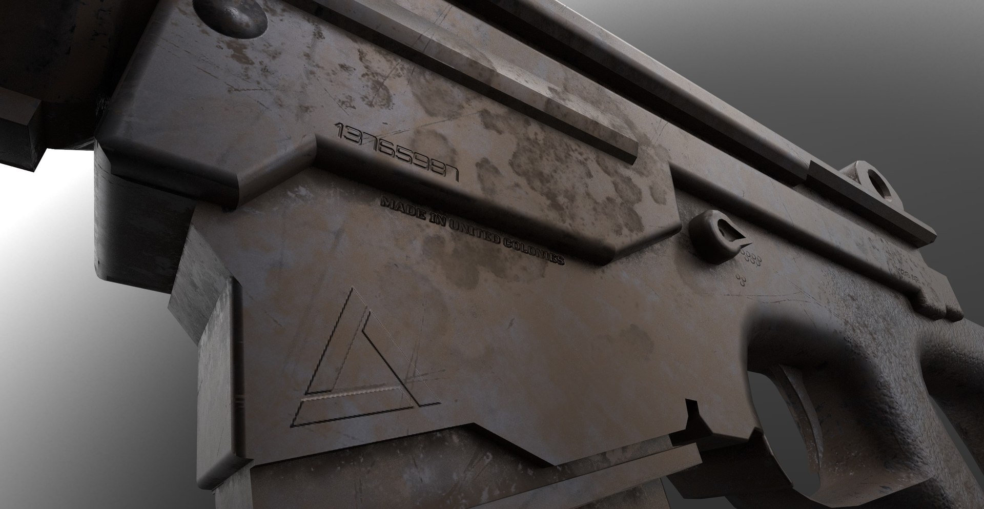 Sci-fi Assault Rifle M36 - 2 Textures 3D Model - TurboSquid 2201424