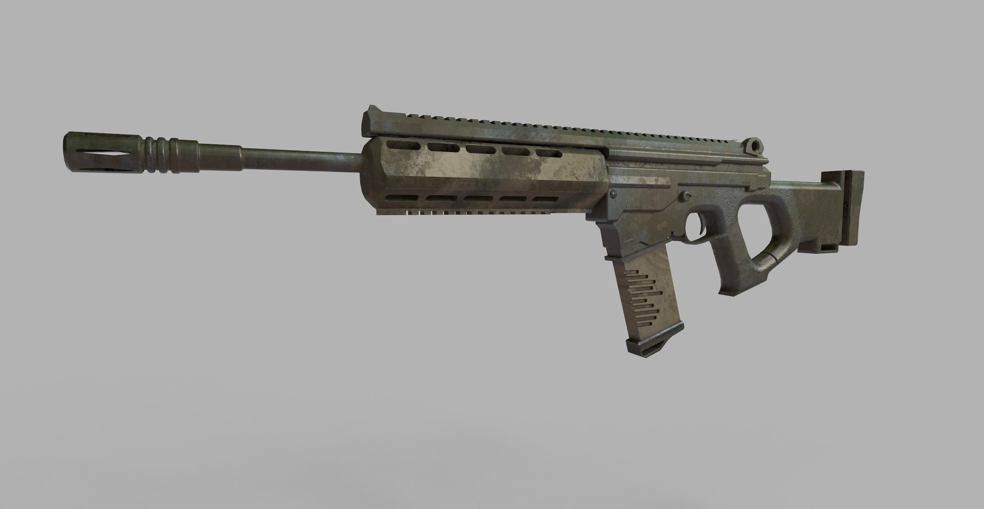 Sci-fi Assault Rifle M36 - 2 Textures 3D Model - TurboSquid 2201424