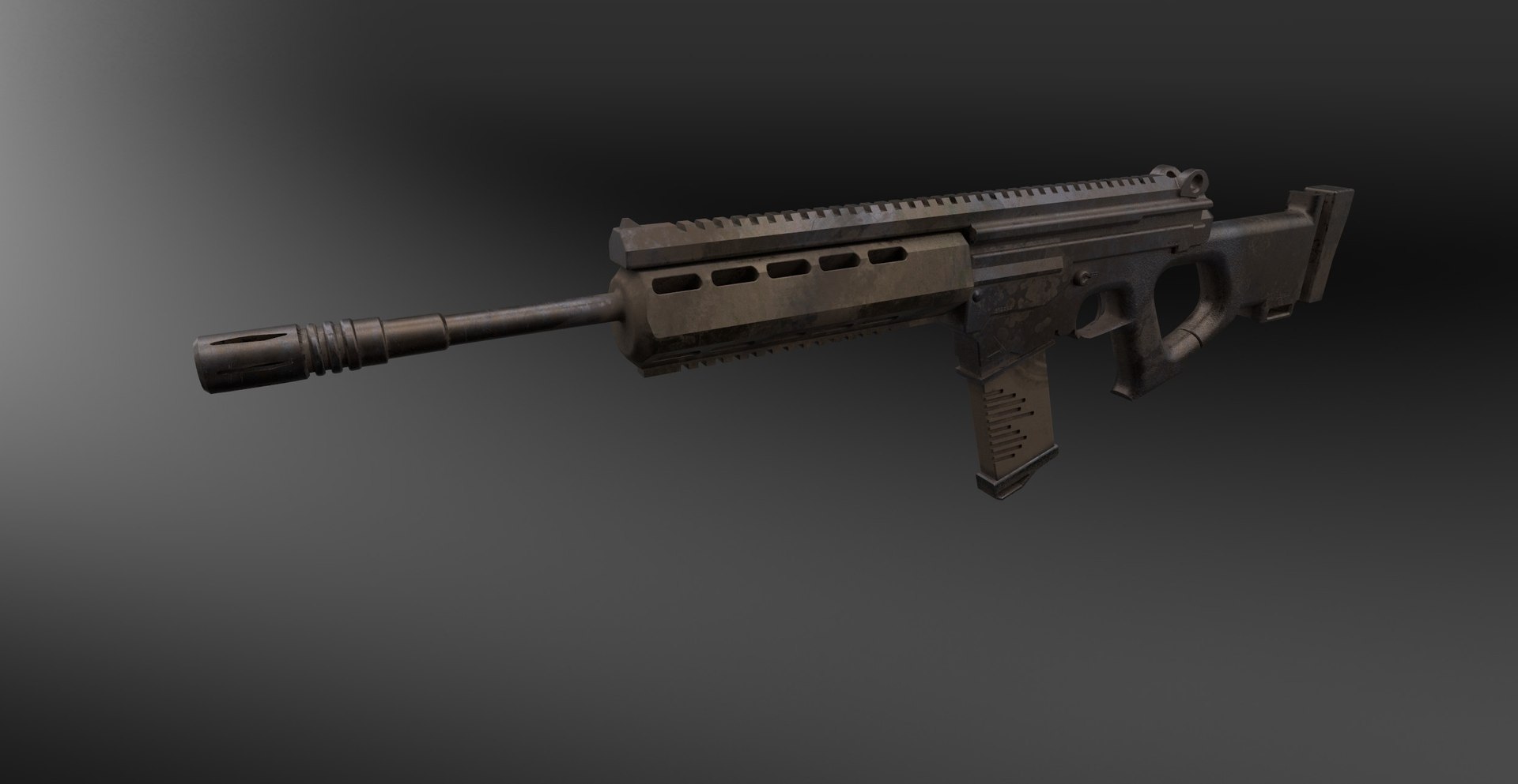 Sci-fi Assault Rifle M36 - 2 Textures 3D Model - TurboSquid 2201424