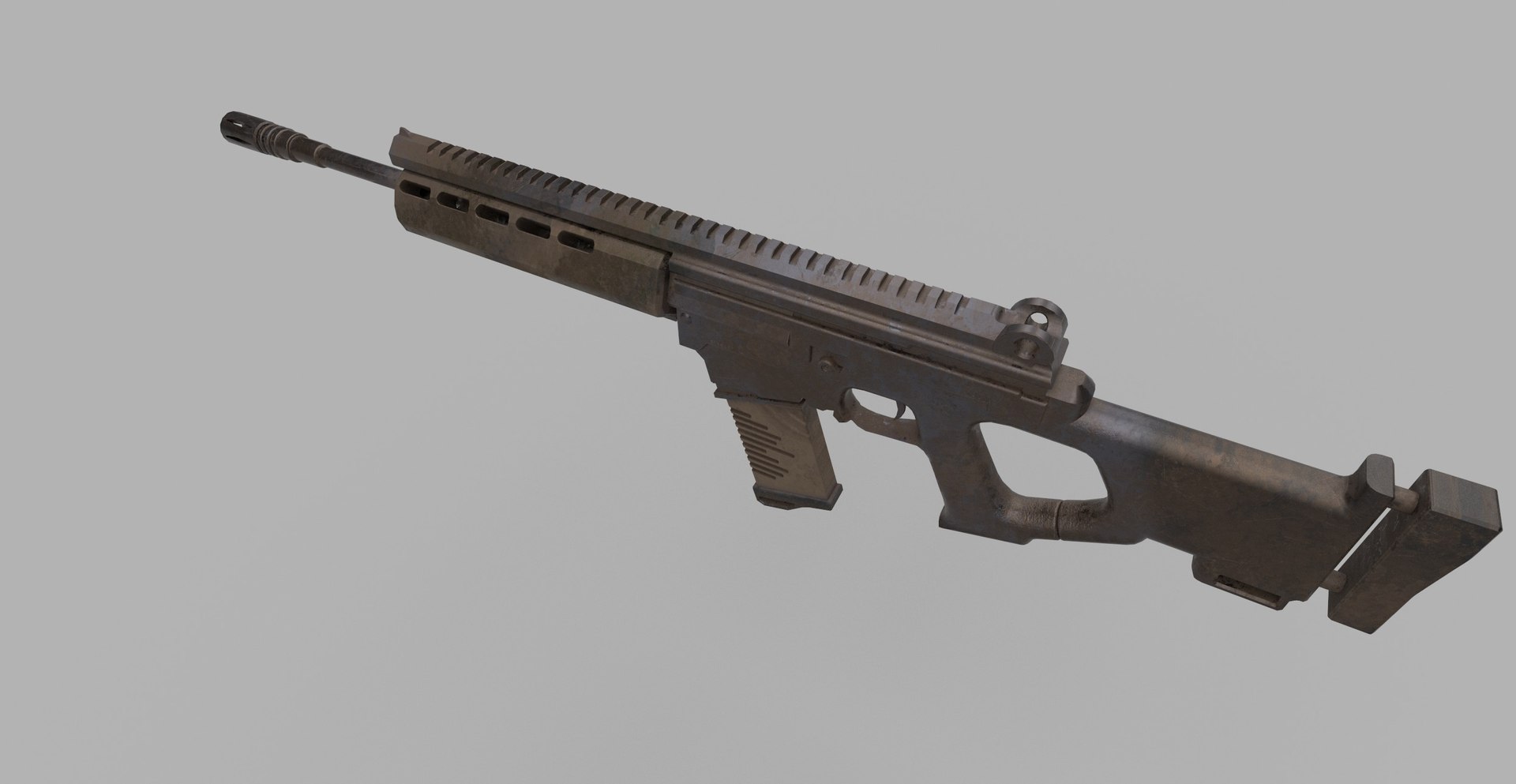 Sci-fi Assault Rifle M36 - 2 Textures 3D Model - TurboSquid 2201424