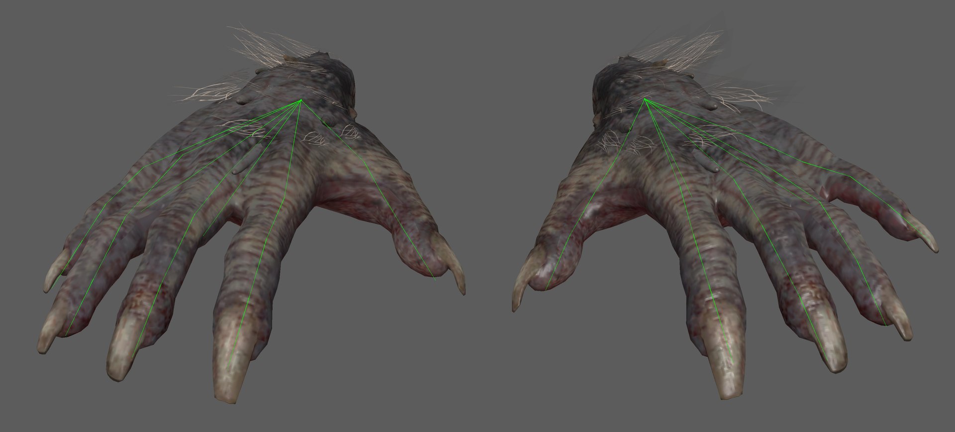 3D Model VR Monster Or Creature Hand Rigged - TurboSquid 1828418