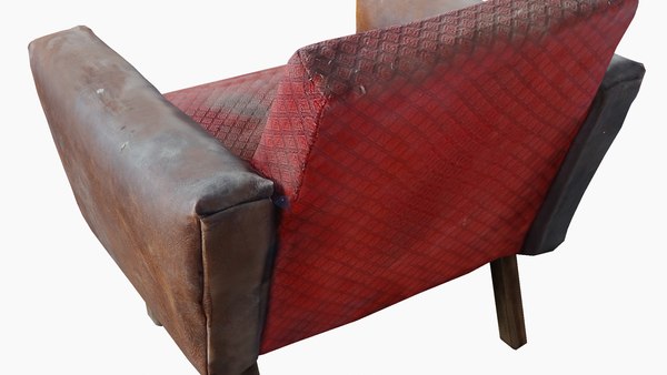 Realistic Old Dirty Armchair 3D - TurboSquid 1809735