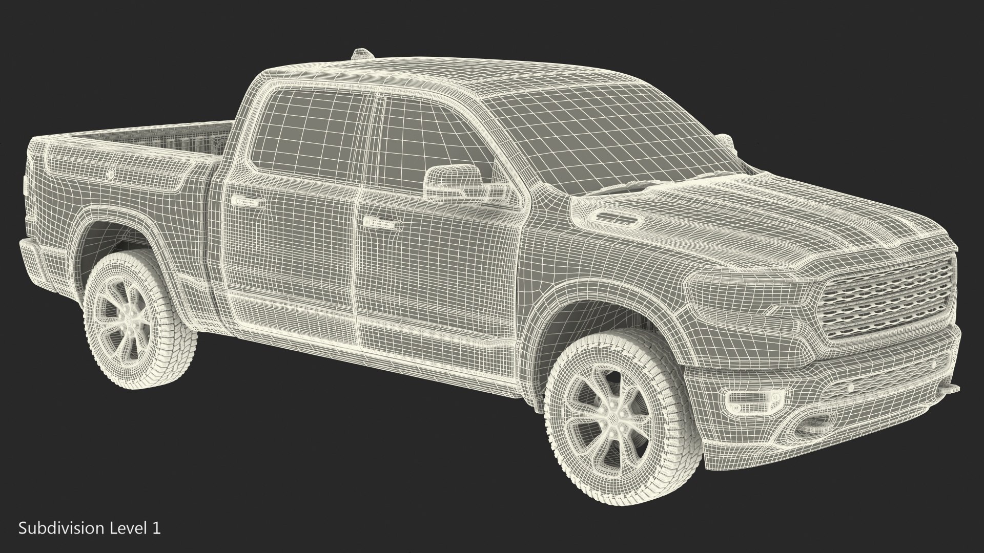 Pickup Truck Generic Simple 3D Model - TurboSquid 1464102