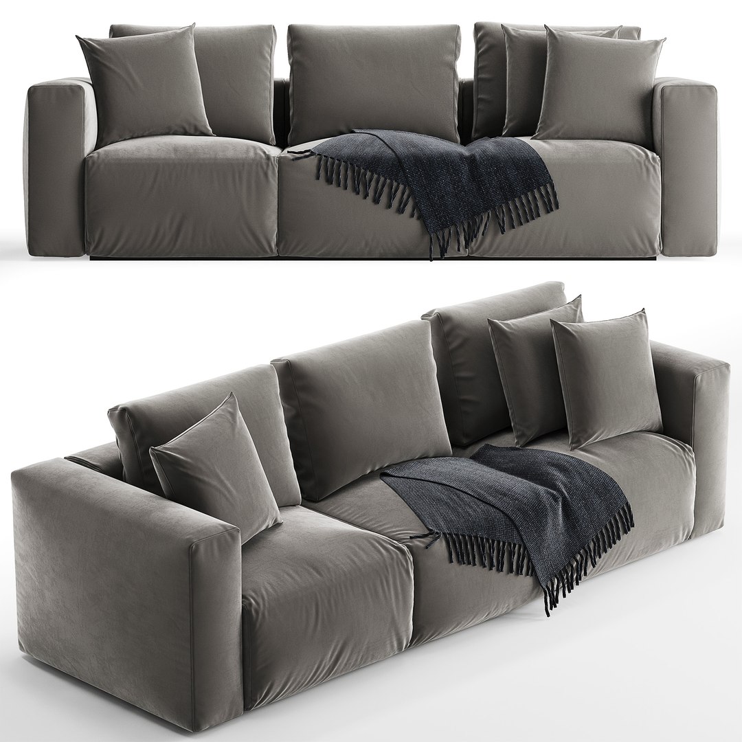 Zanotta Gamma sofa 3D model - TurboSquid 1727913
