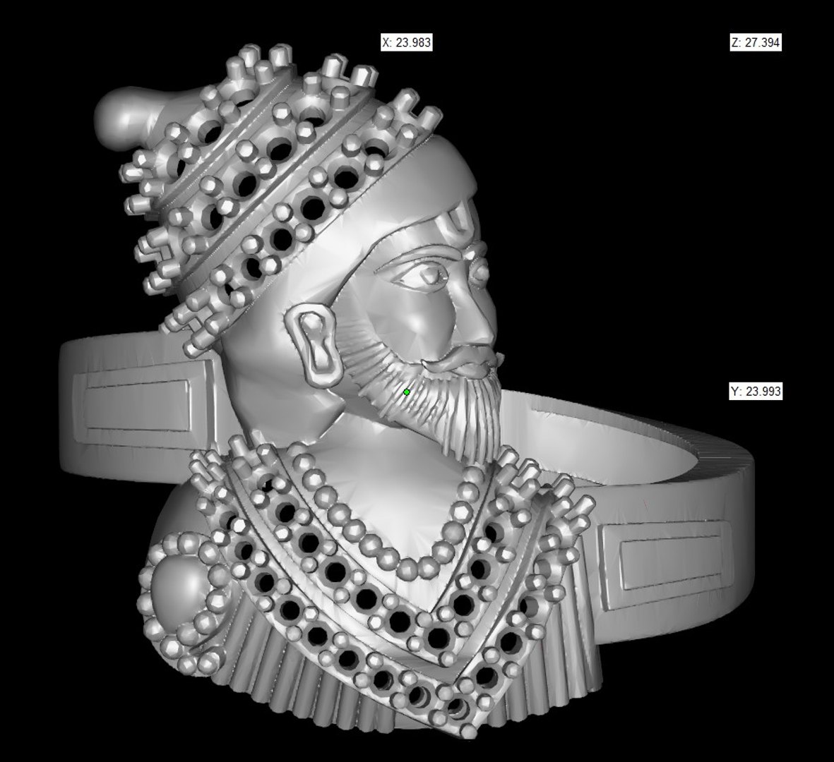 Chhatrapati Shivaji Maharaj Ring 3D - TurboSquid 1779611