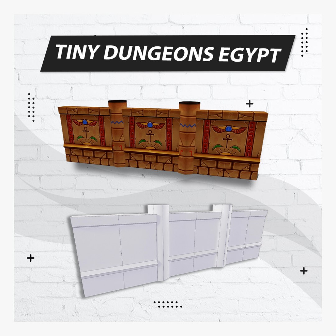 3D Model Tiny Dungeons Egypt - TurboSquid 2178306