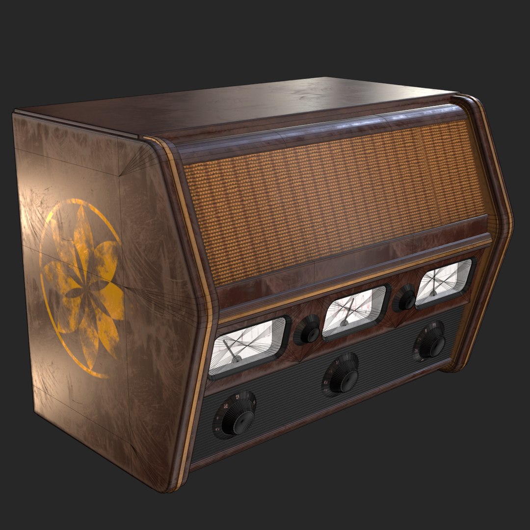 3D Old Antique Radio Model - TurboSquid 1416327