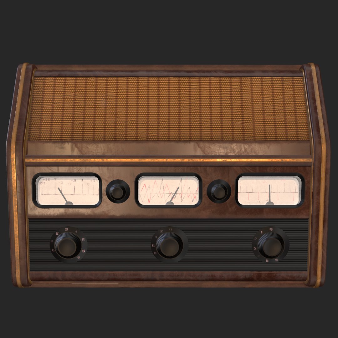 3D Old Antique Radio Model - TurboSquid 1416327