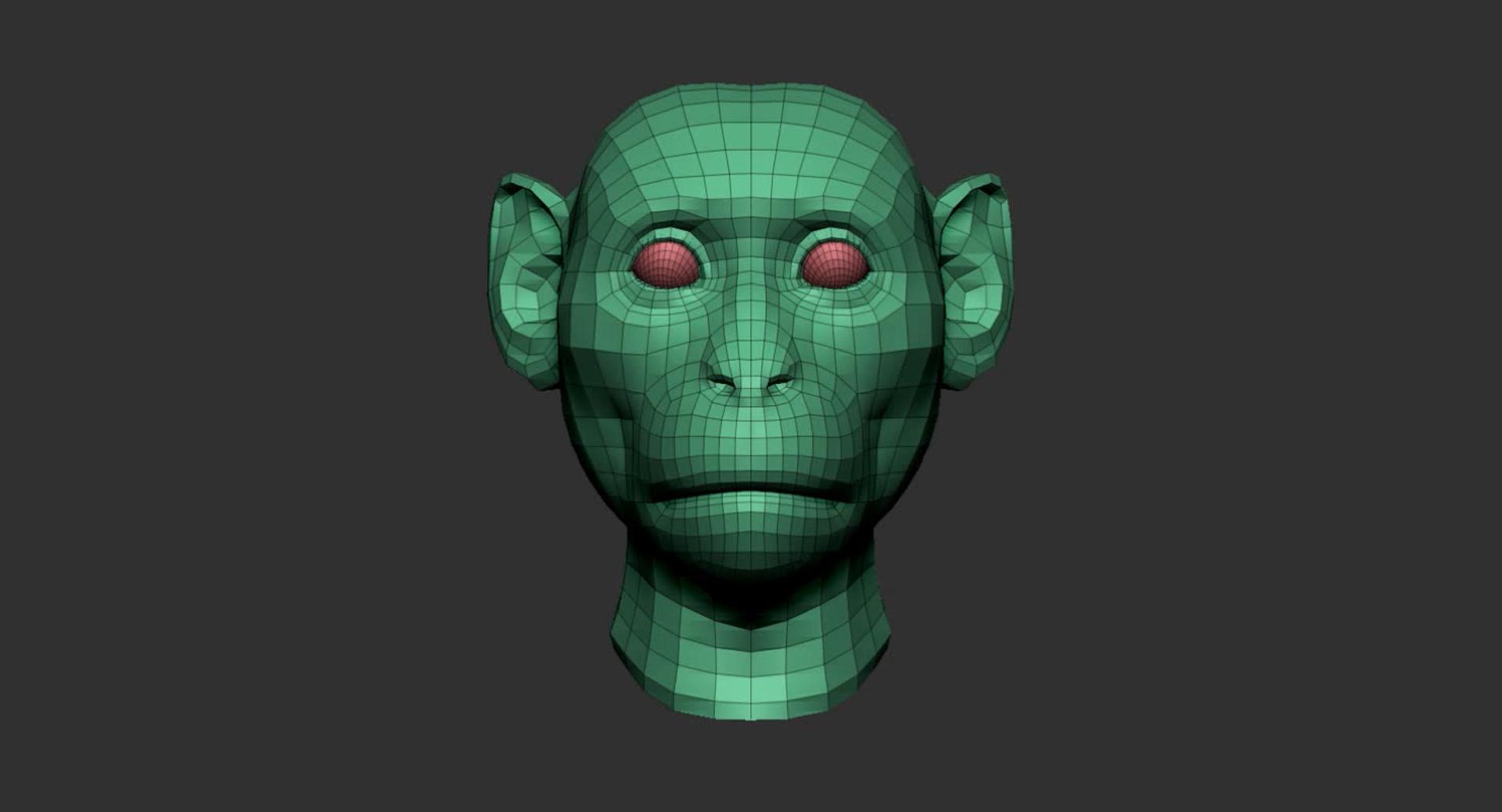 Monkey Head Base Mesh 3D Model - TurboSquid 1430797