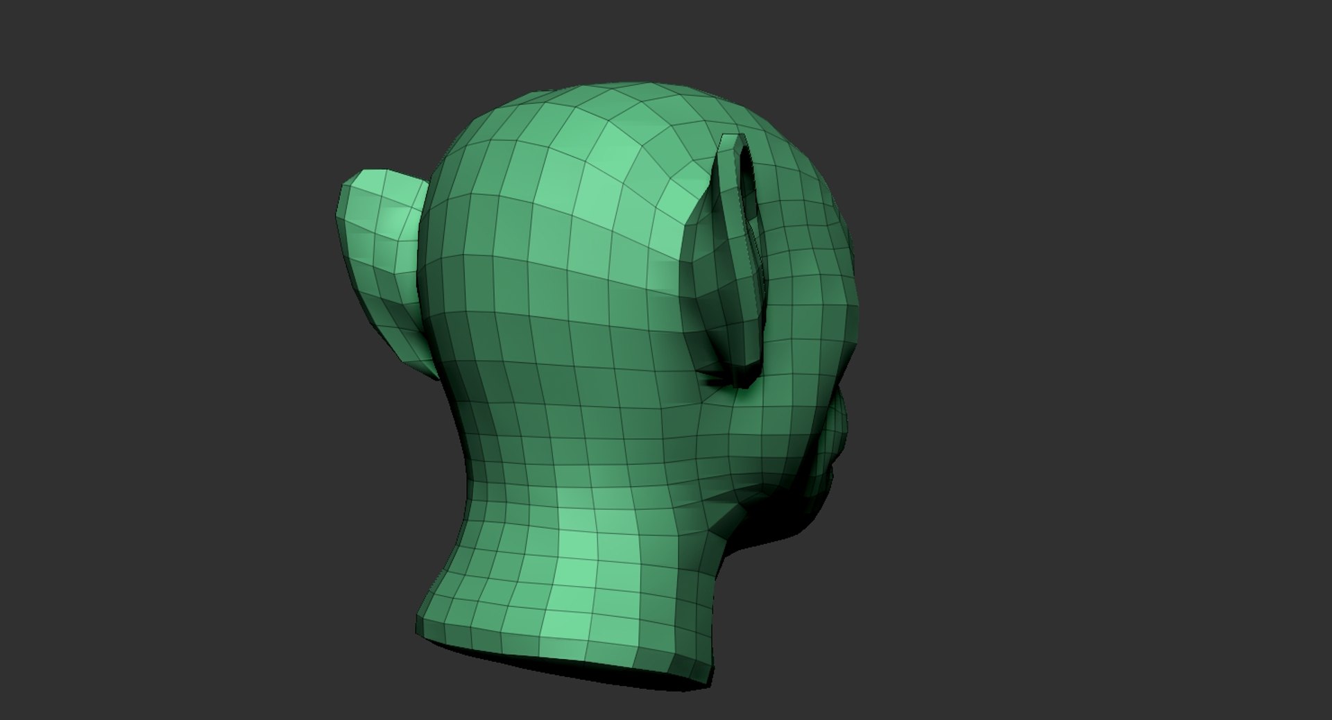Monkey Head Base Mesh 3D Model - TurboSquid 1430797
