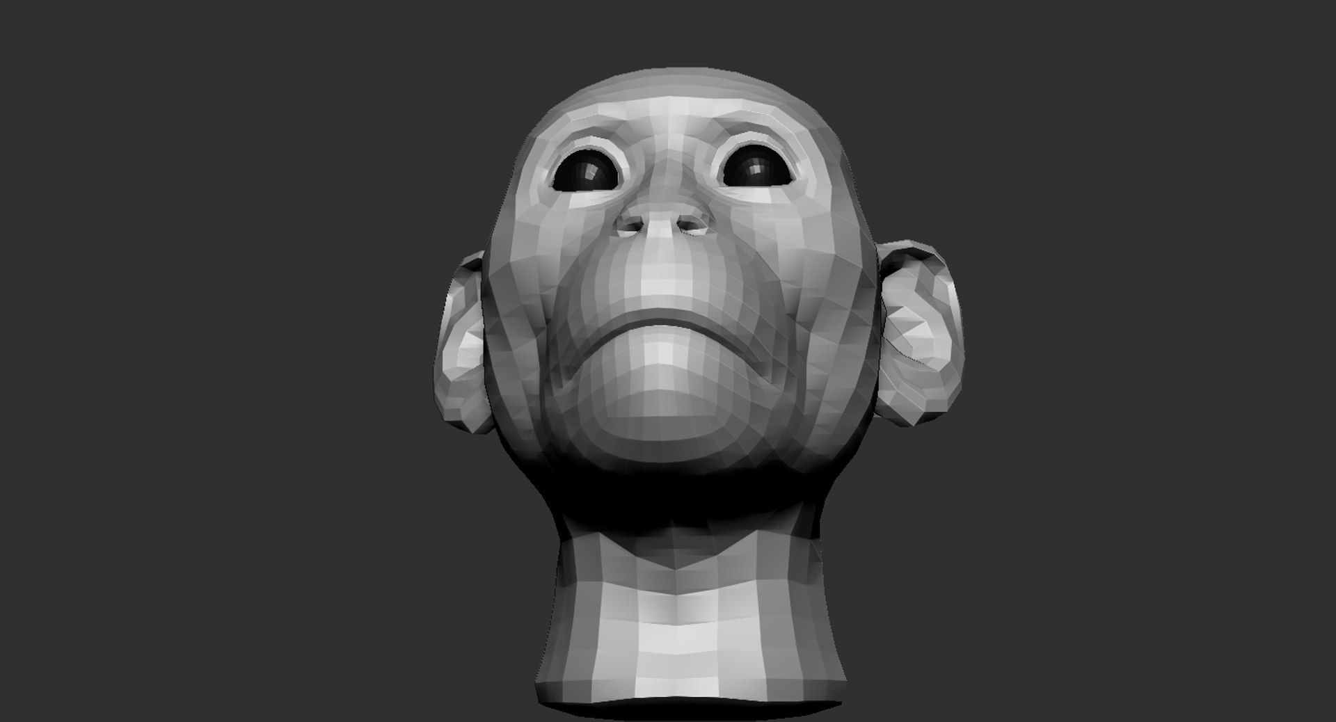 Monkey Head Base Mesh 3D Model - TurboSquid 1430797