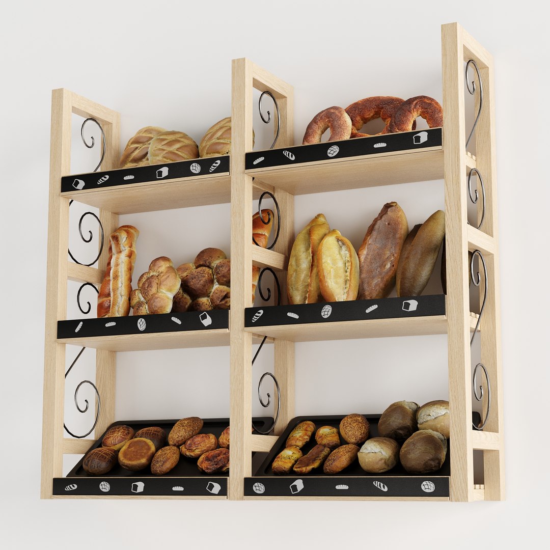 Store Show Case 4 Backery 3D - TurboSquid 2065511