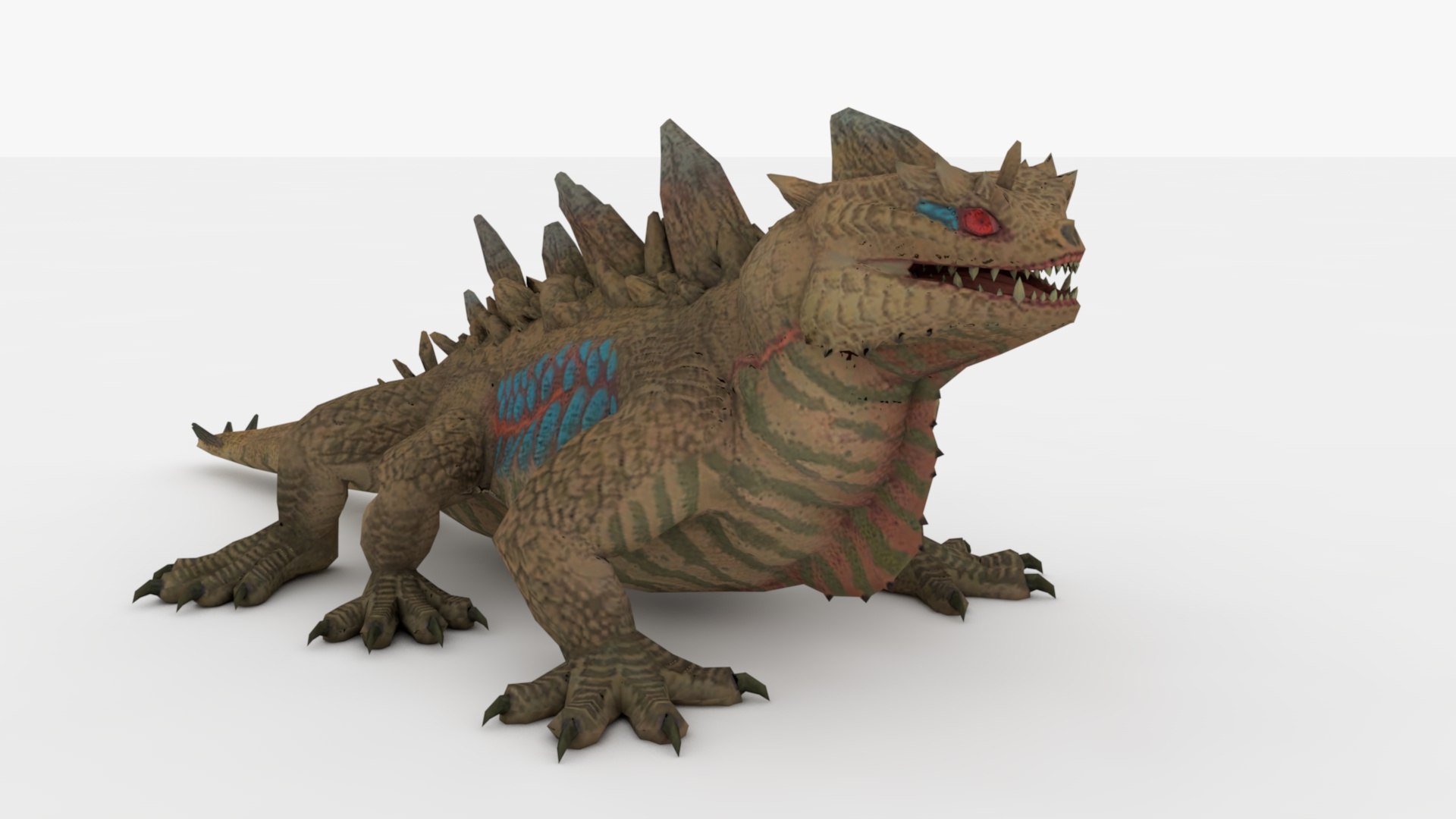3in1 Basilisk Rigged And Animated 3D Model - TurboSquid 2343881