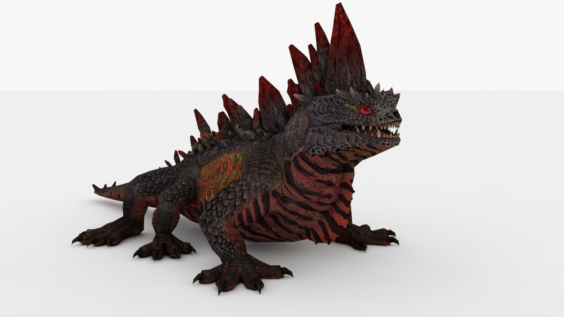 3in1 Basilisk Rigged And Animated 3D Model - TurboSquid 2343881