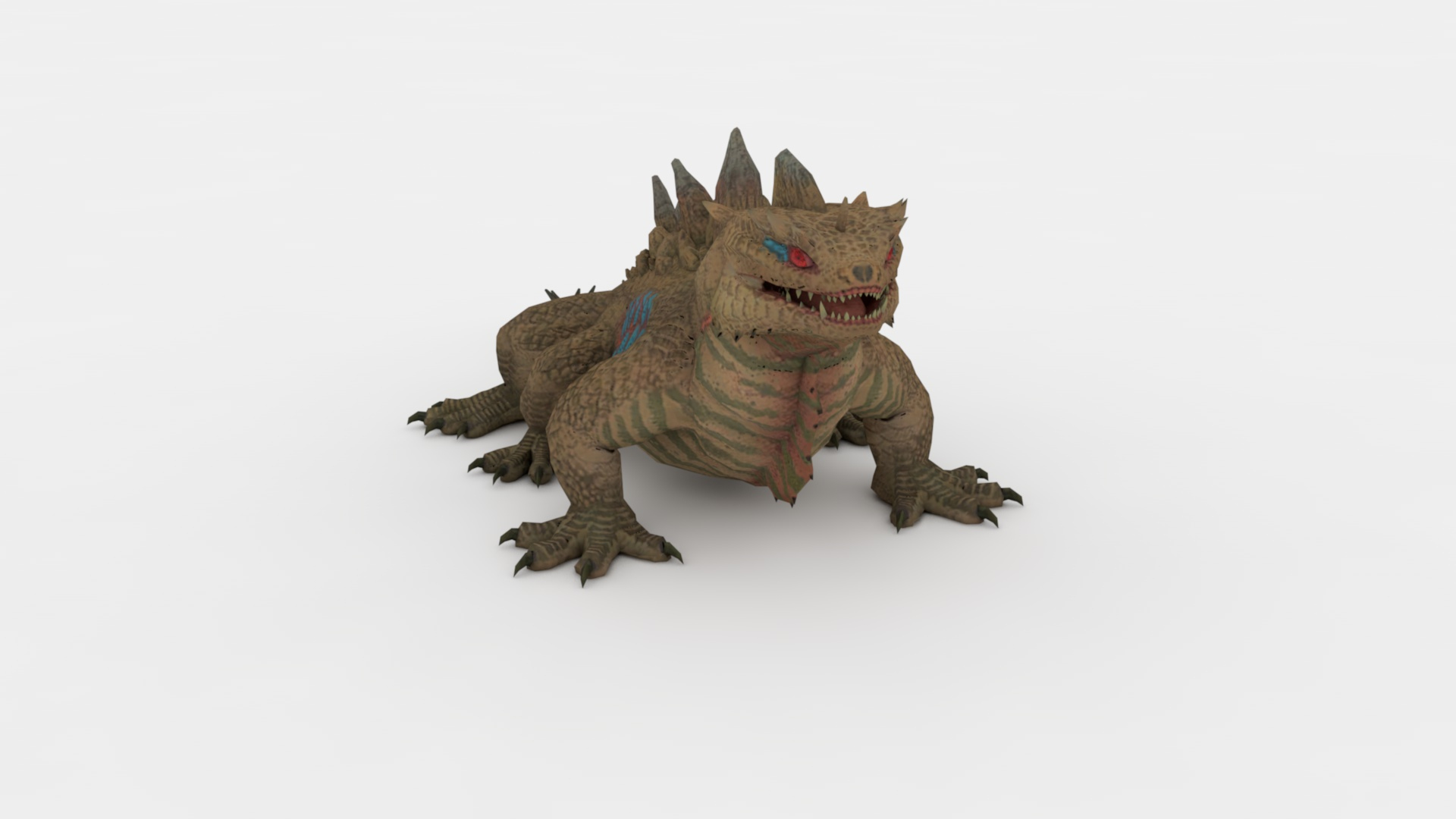 3in1 Basilisk Rigged And Animated 3D Model - TurboSquid 2343881