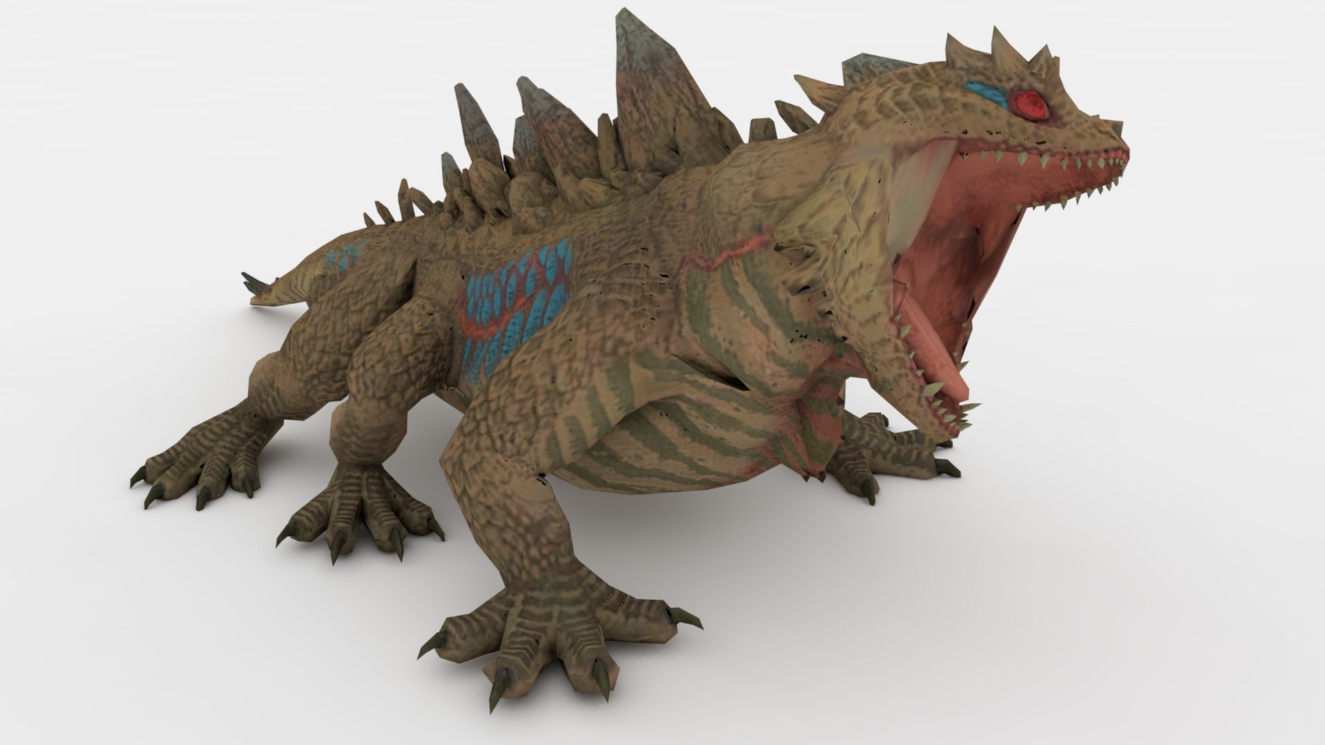 3in1 Basilisk Rigged And Animated 3D Model - TurboSquid 2343881