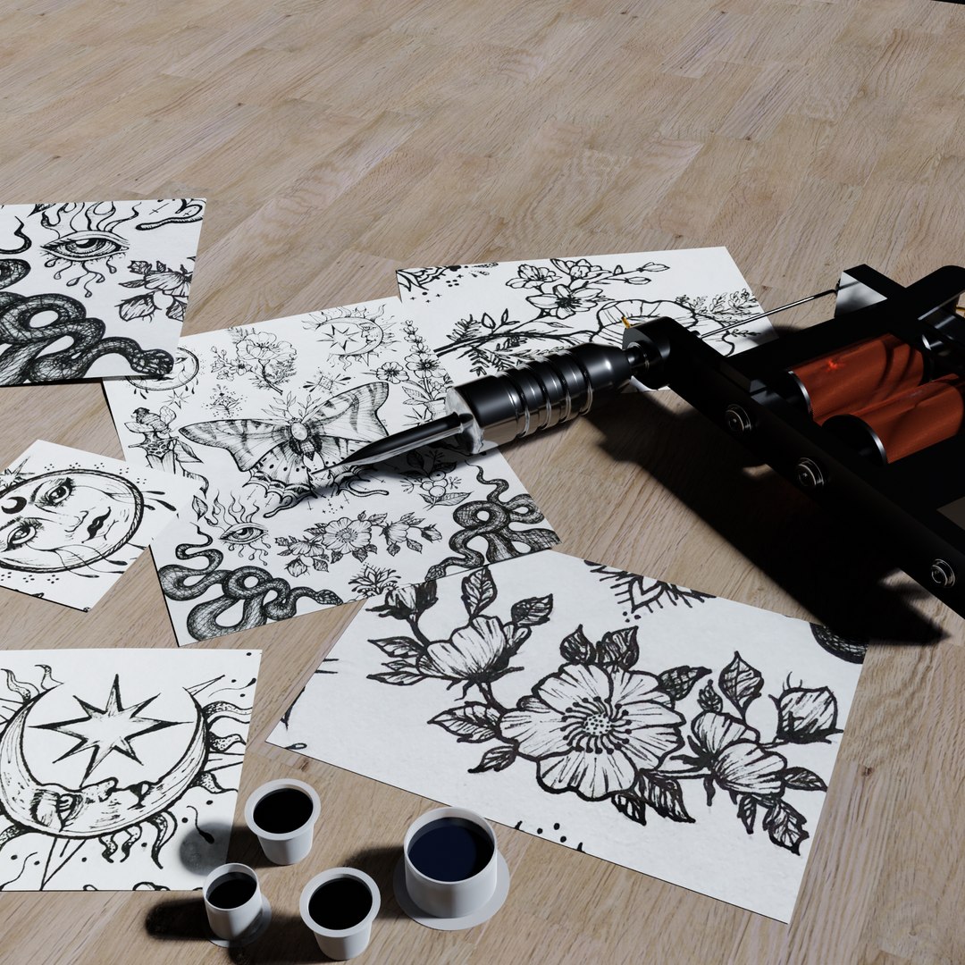 Tattoo 3D Model - TurboSquid 1673121