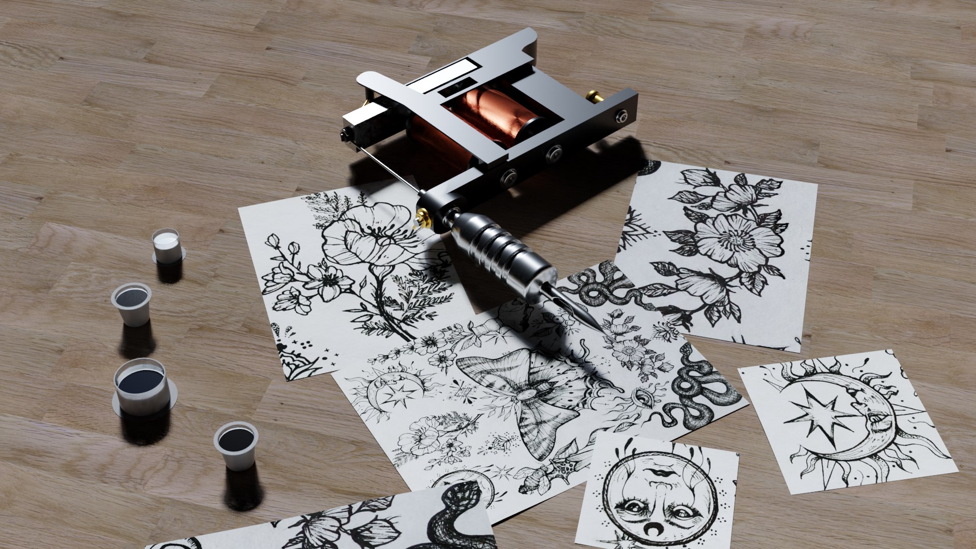 Tattoo 3D Model - TurboSquid 1673121