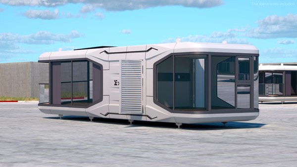 modelo 3d Casa cápsula moderna E7 - TurboSquid 2279850