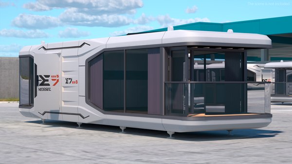 modelo 3d Casa cápsula moderna E7 - TurboSquid 2279850