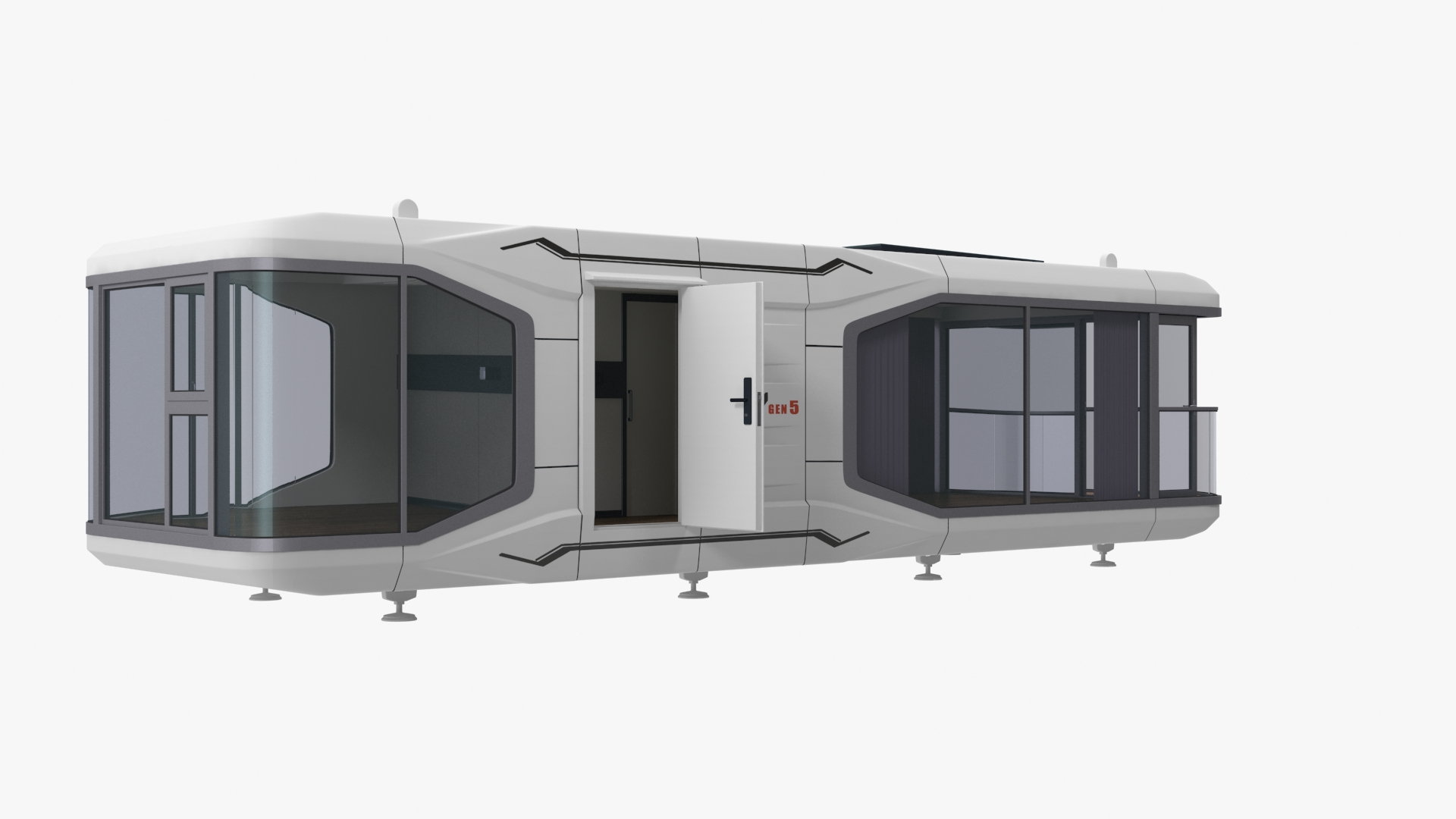 3D Modern Capsule House E7 - TurboSquid 2279850