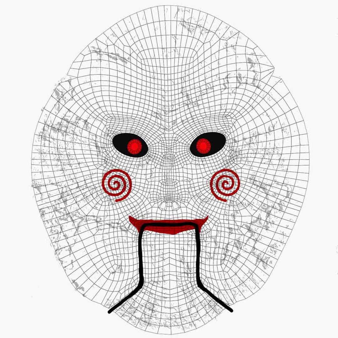 3D Billy The Doll Saw Mask - TurboSquid 1788822