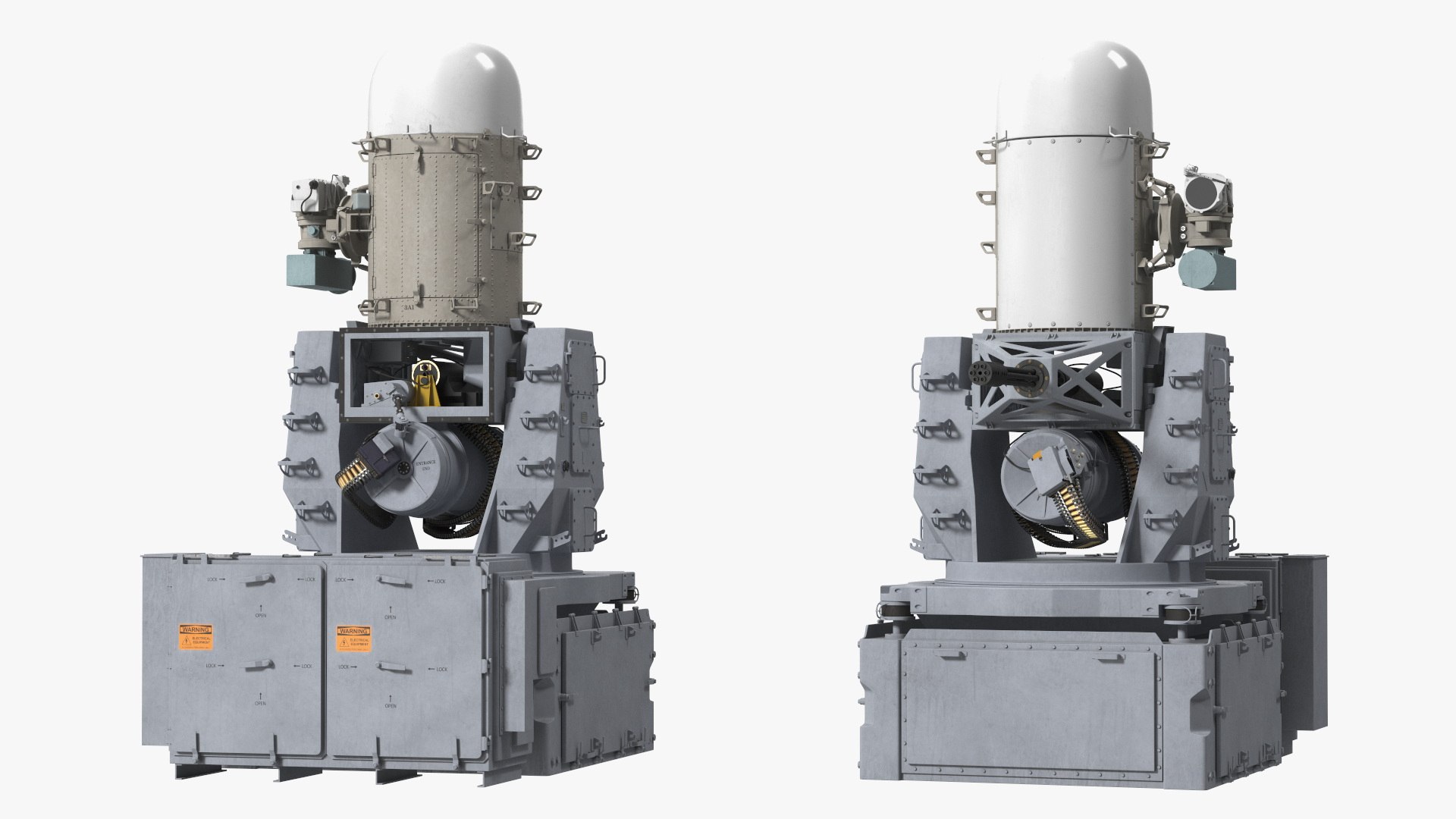 3D Model Mark 15 Phalanx Close-In Weapon System Marine - TurboSquid 2102978