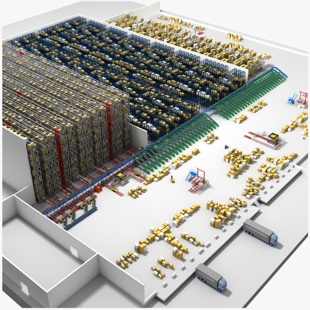 modelo 3d Almacén - TurboSquid 1474083