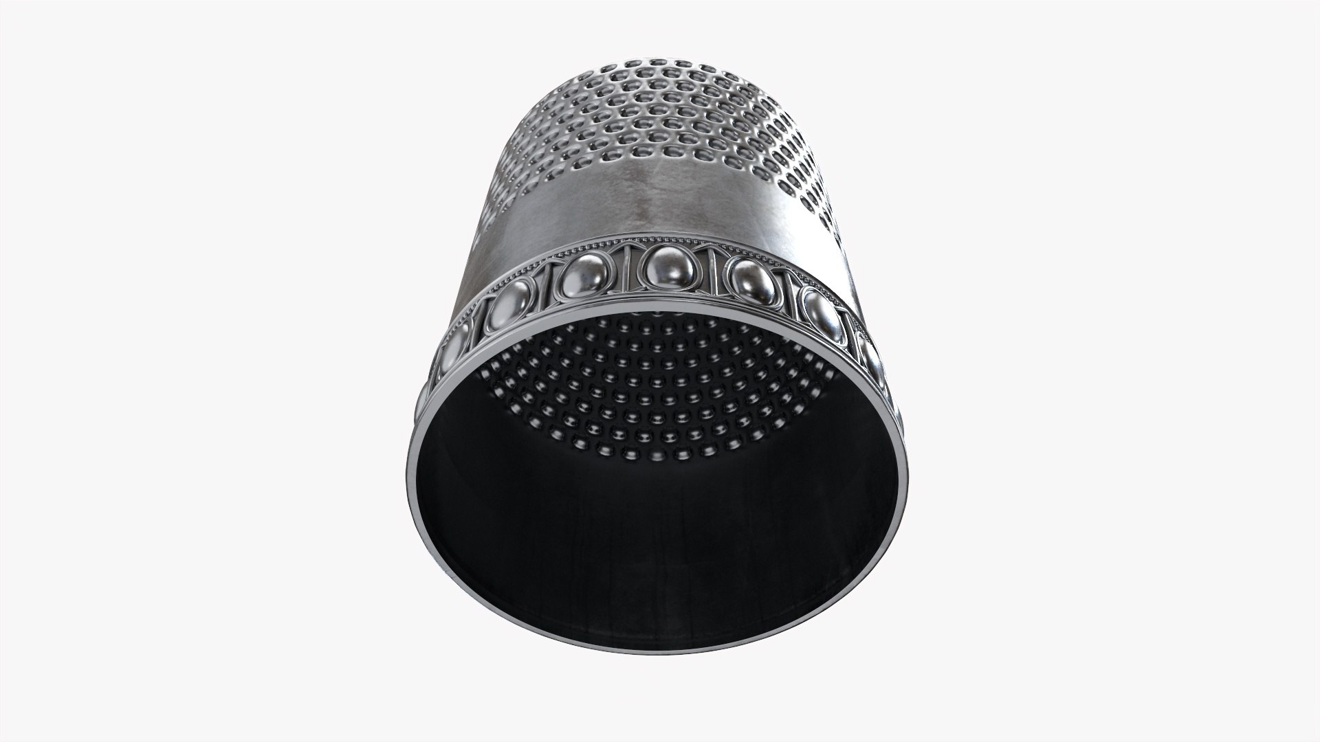 Vintage Metal Thimble 3D - TurboSquid 1786139