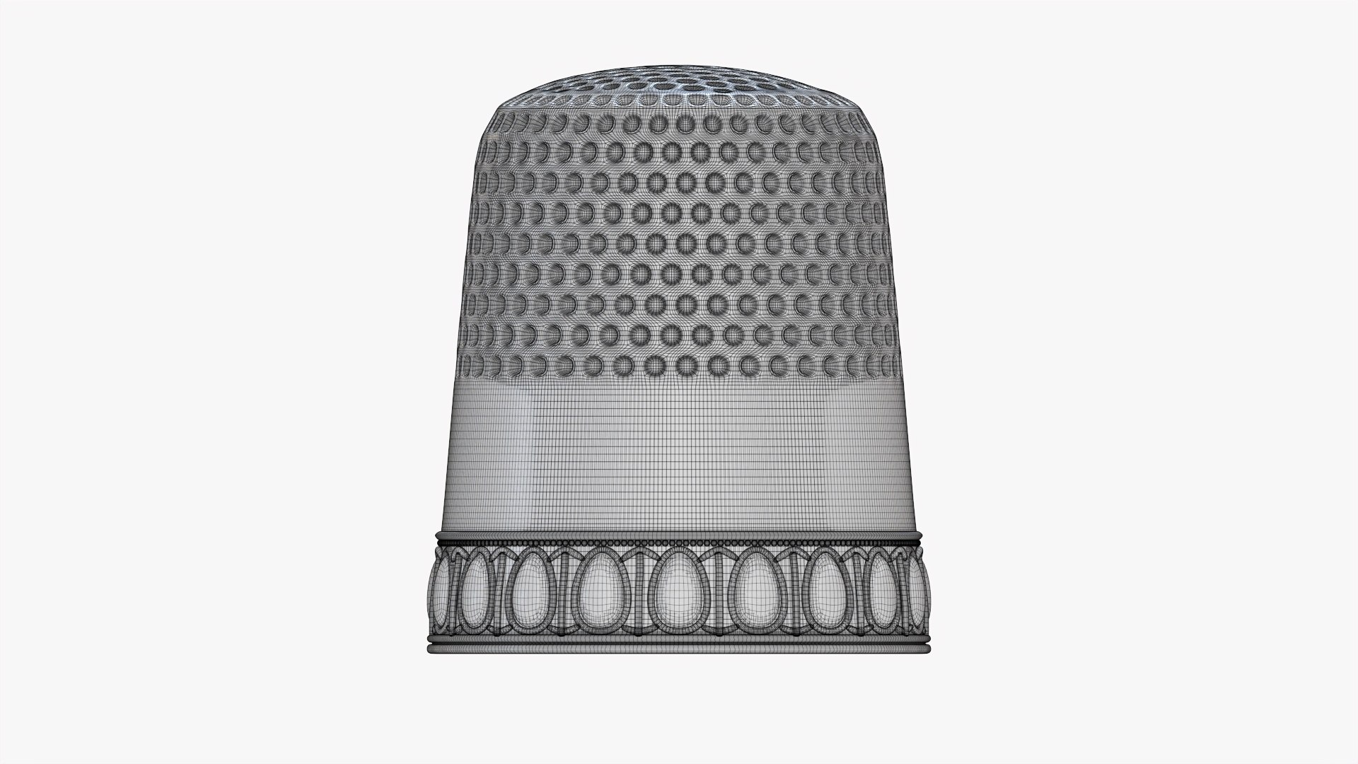 Vintage Metal Thimble 3D - TurboSquid 1786139