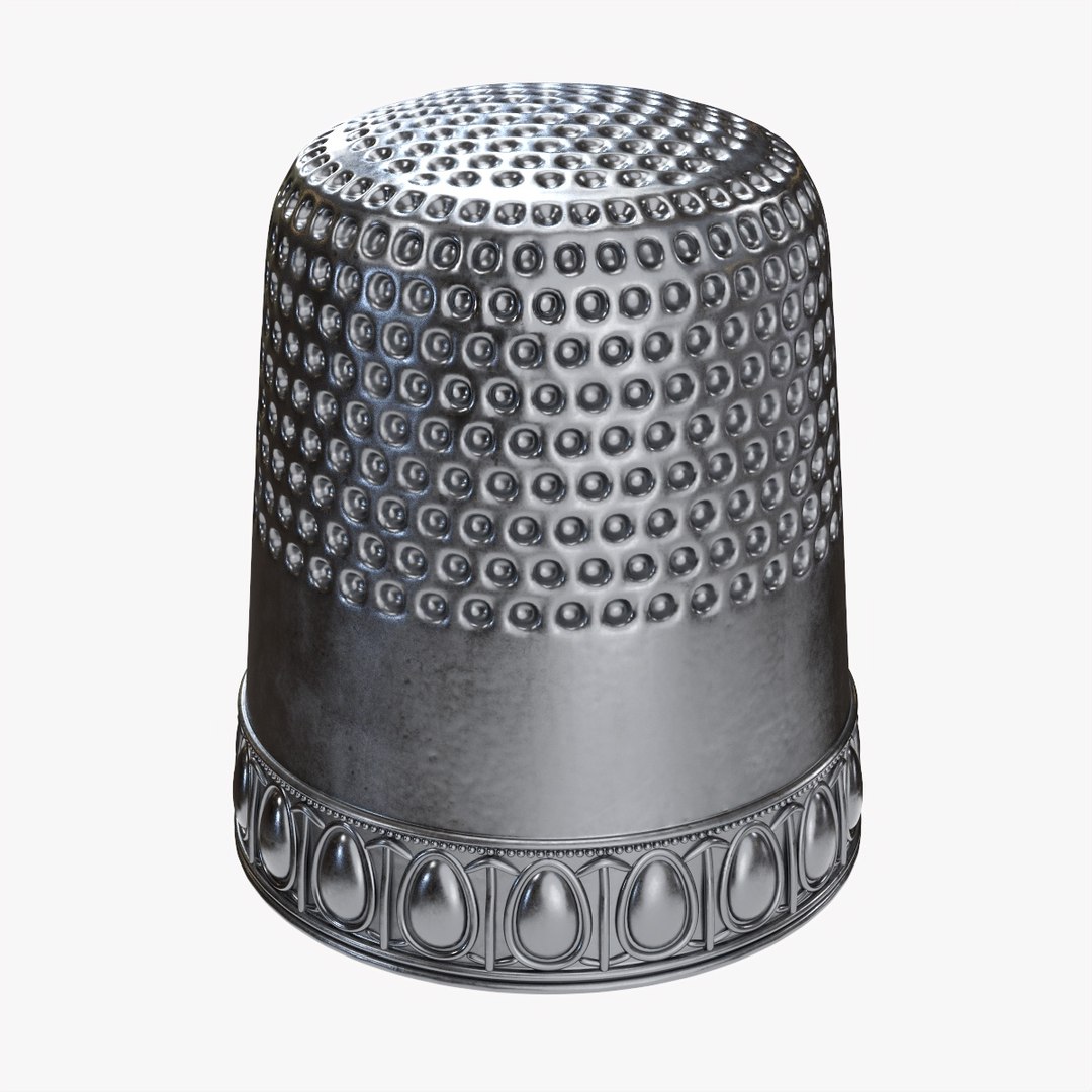 Vintage metal thimble 3D - TurboSquid 1786139