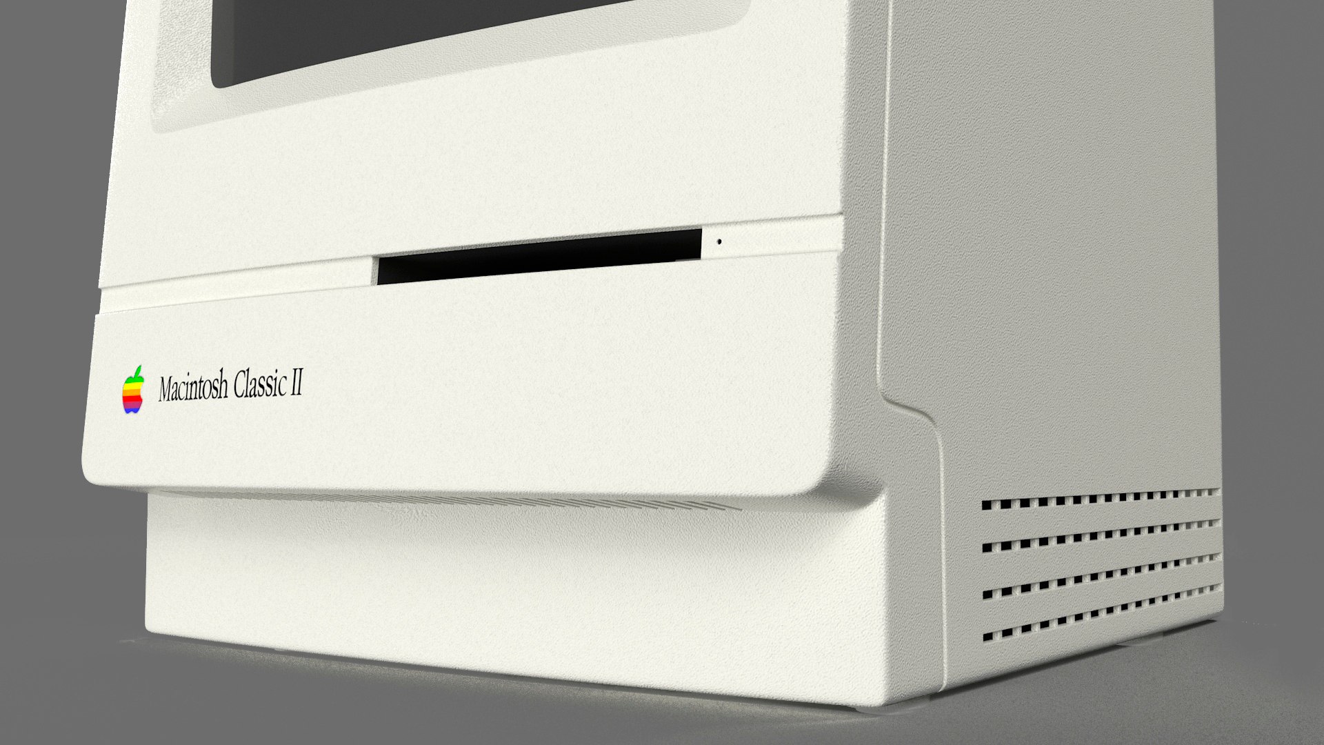 3D Model Vintage Apple Macintosh Classic II Computer - TurboSquid 2211426