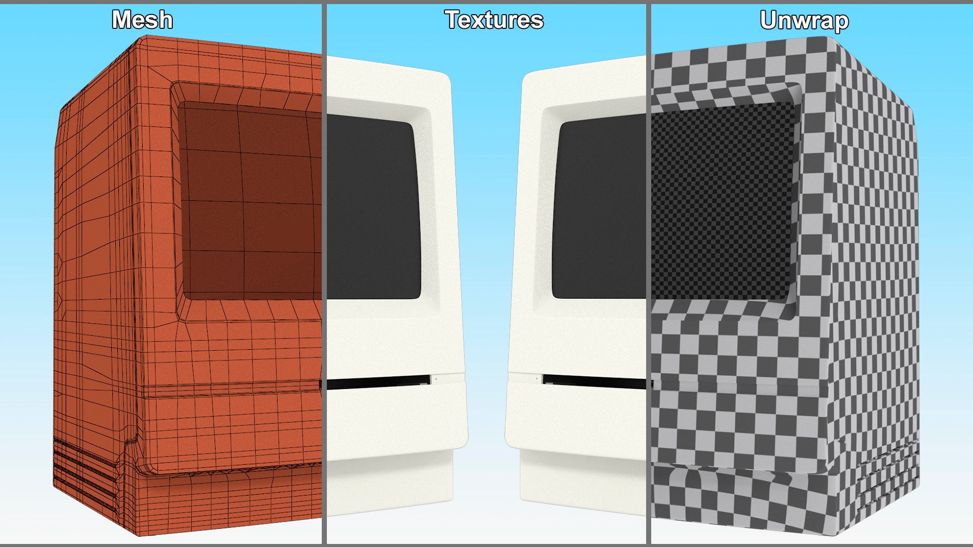 3D Model Vintage Apple Macintosh Classic II Computer - TurboSquid 2211426